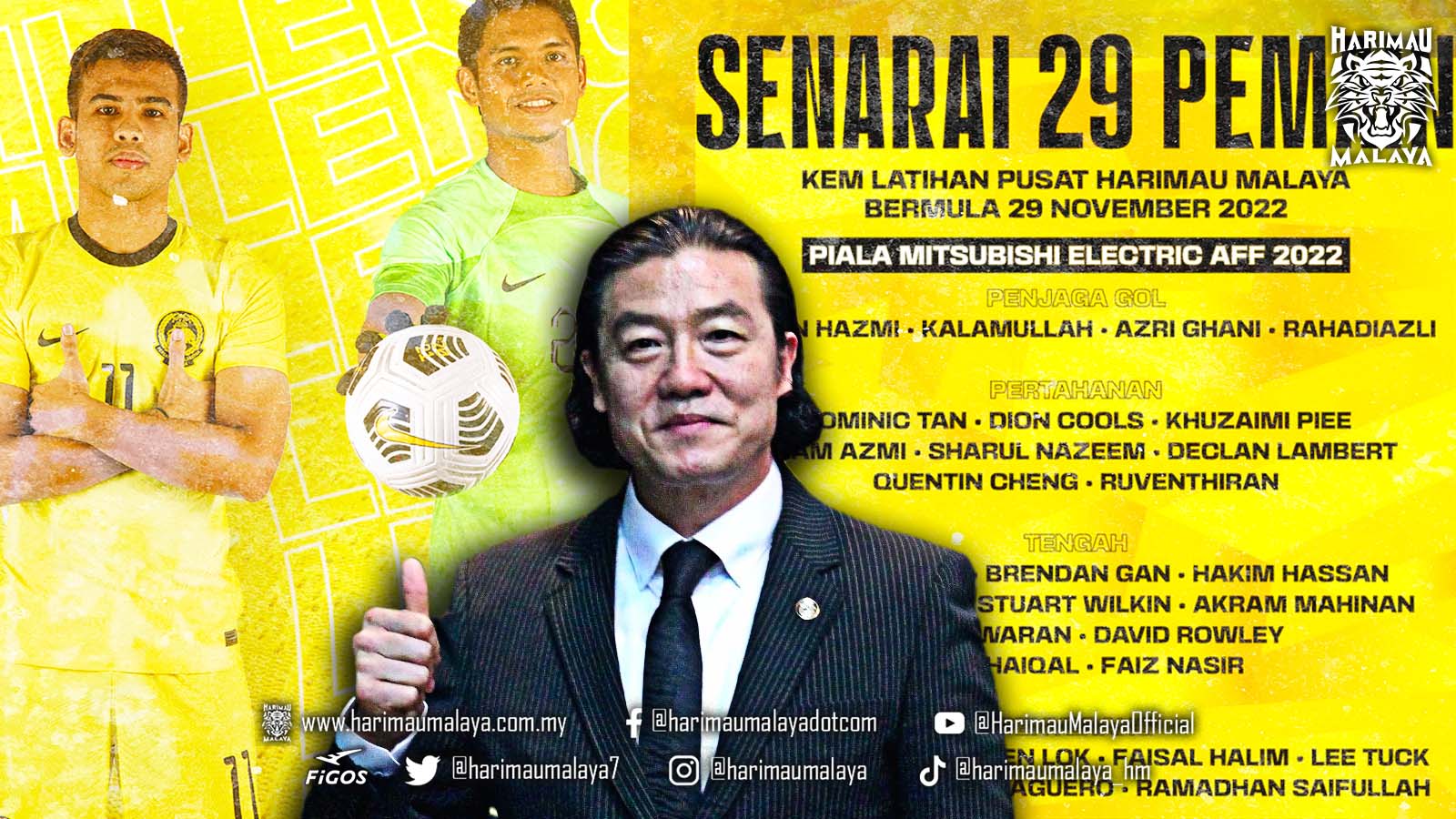 11 pemain JDT tak dapat sertai kem negara, Kim Pan-gon hadapi cabaran besar di Piala AFF ...