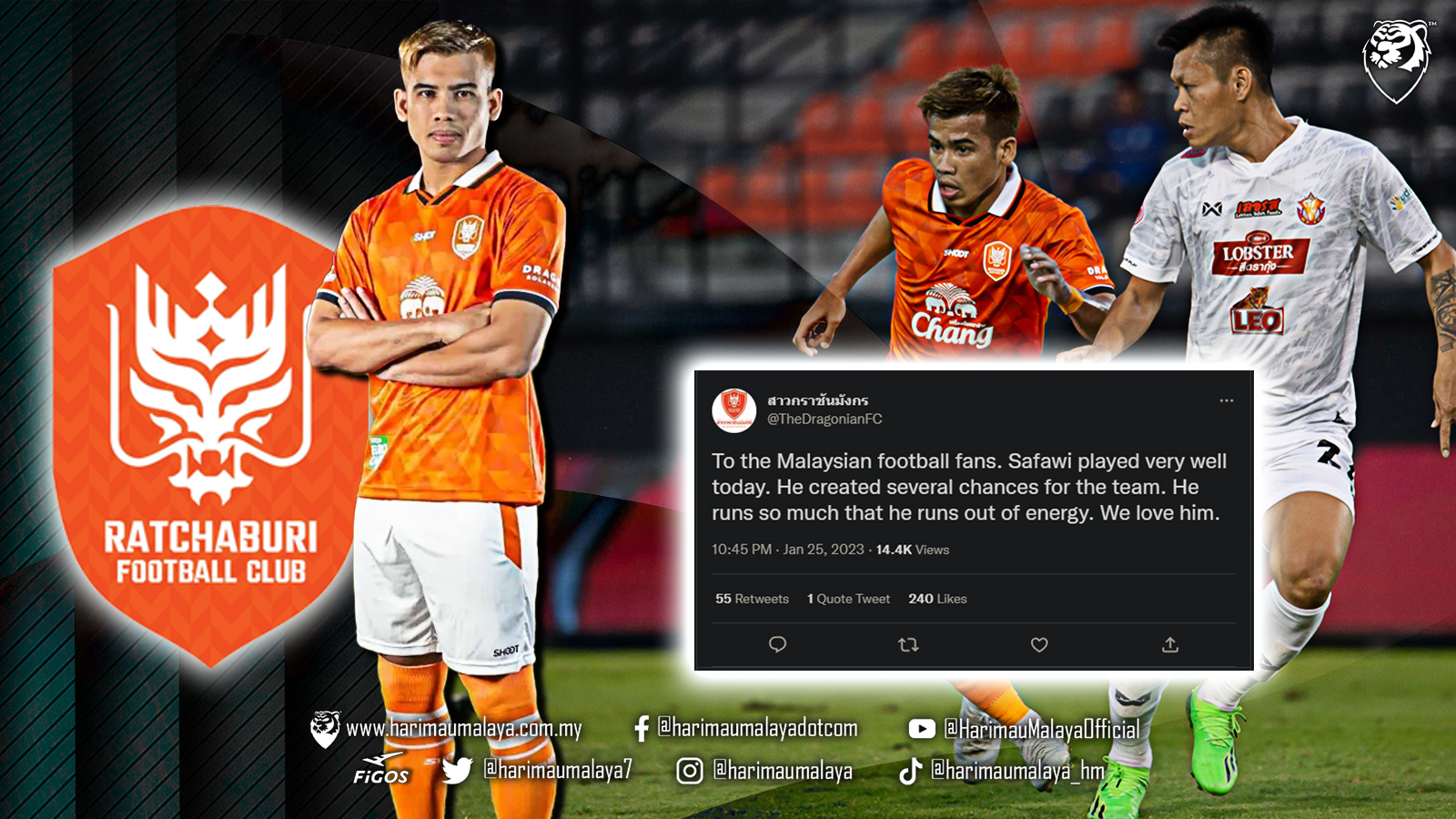 Safawi Rasid mula ‘disayangi’ penyokong Ratchaburi FC, buktikan ...