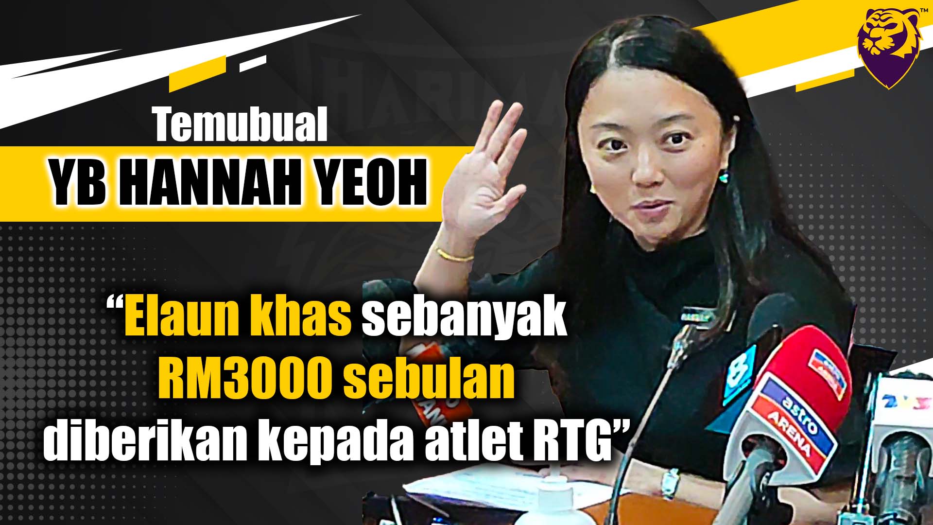 “Hampir RM7 juta sudah diluluskan untuk RTG!” – Harimau Malaya