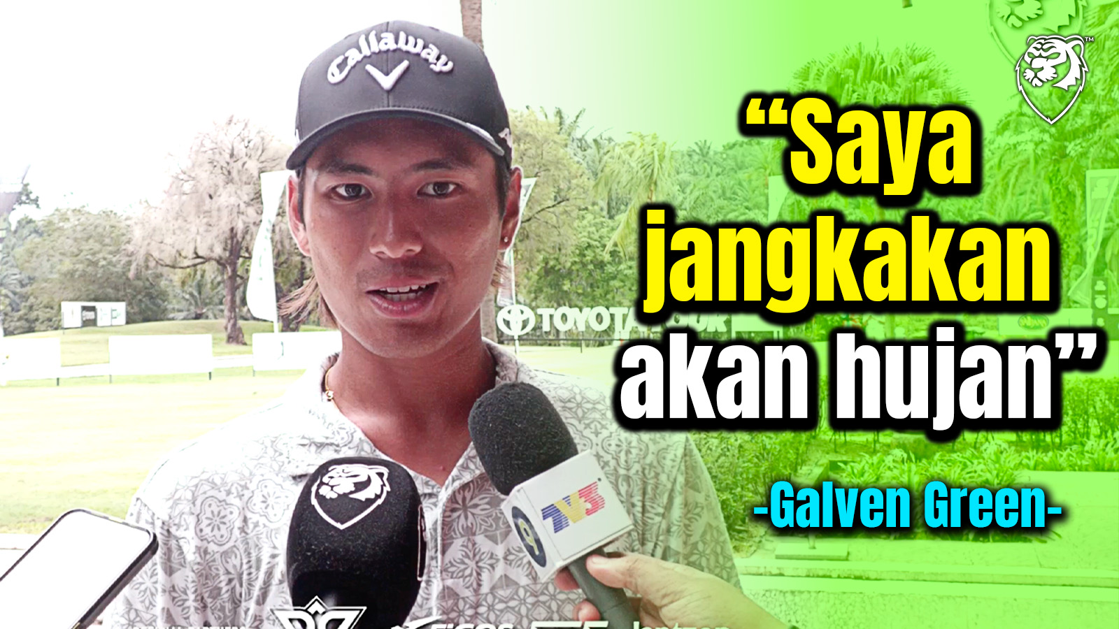 “Saya jangkakan hujan dan mungkin akan beri kesan kepada saya!” – Harimau Malaya