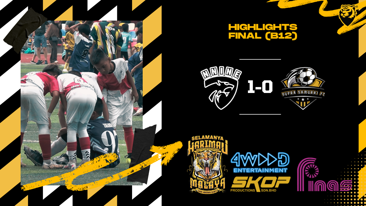 Perlawanan akhir HM Junior Cup B12 antara NNine Puma FC dan Supra ...