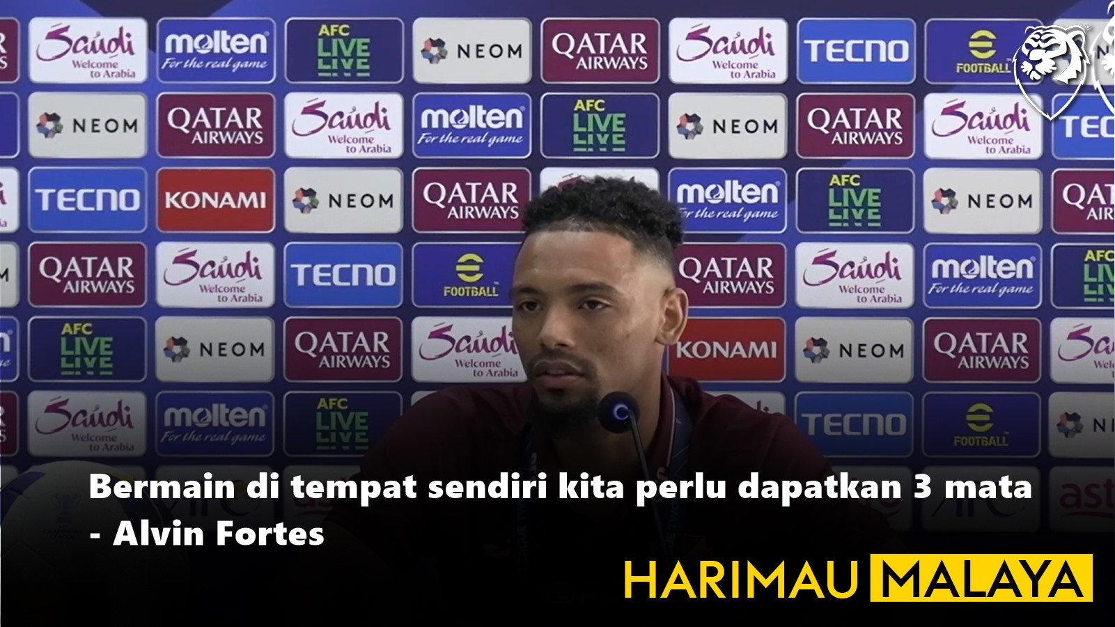 Dengan kualiti yang kita ada dan bermain di tempat sendiri kita perlu ...