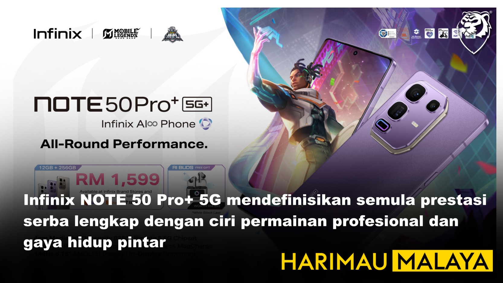 Infinix NOTE 50 Pro+ 5G mendefinisikan semula prestasi serba lengkap dengan ciri permainan ...