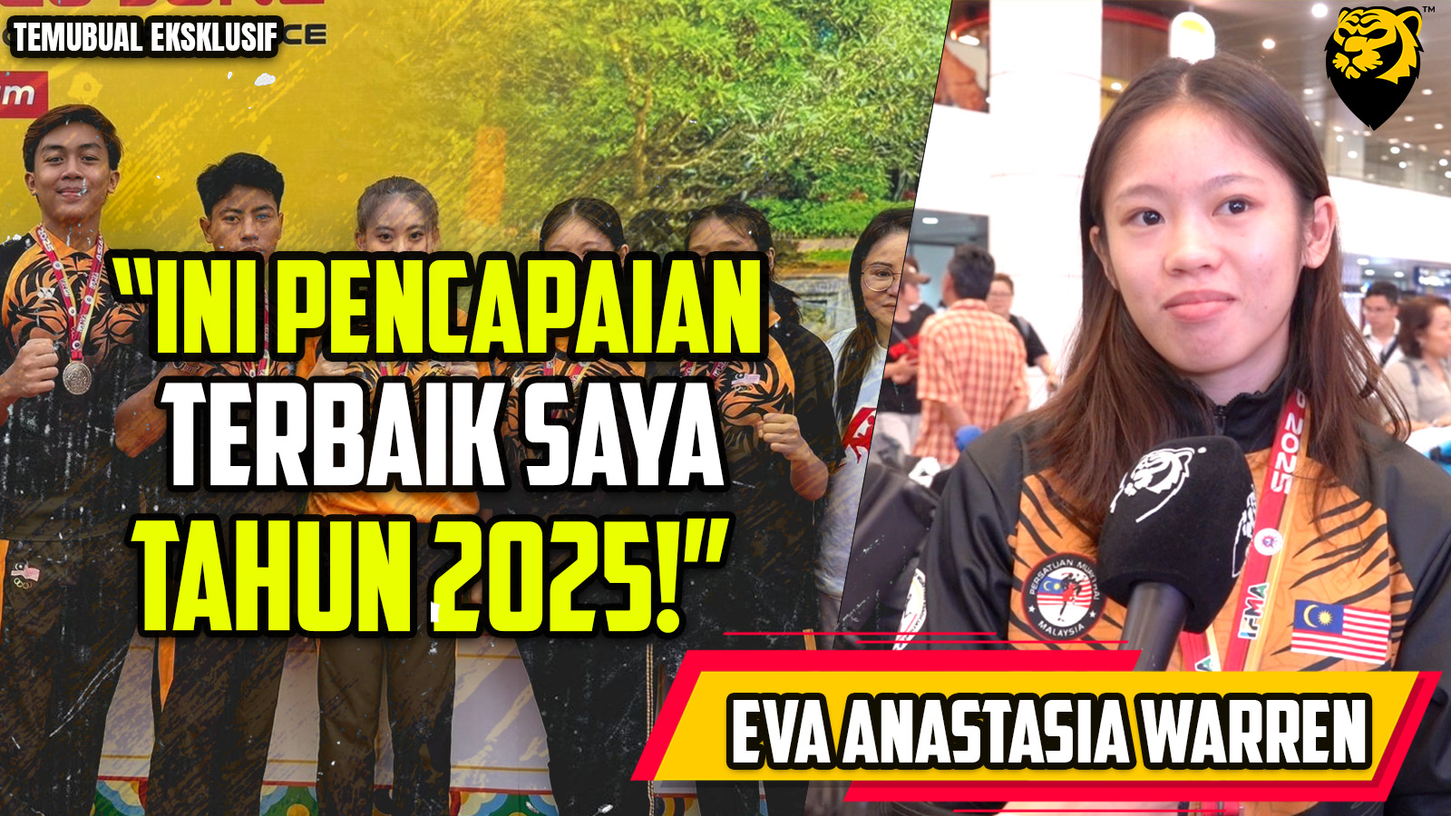 “Ini pencapaian terbaik saya tahun ini! Walaupun pingat perak, saya bersyukur!” – Harimau Malaya