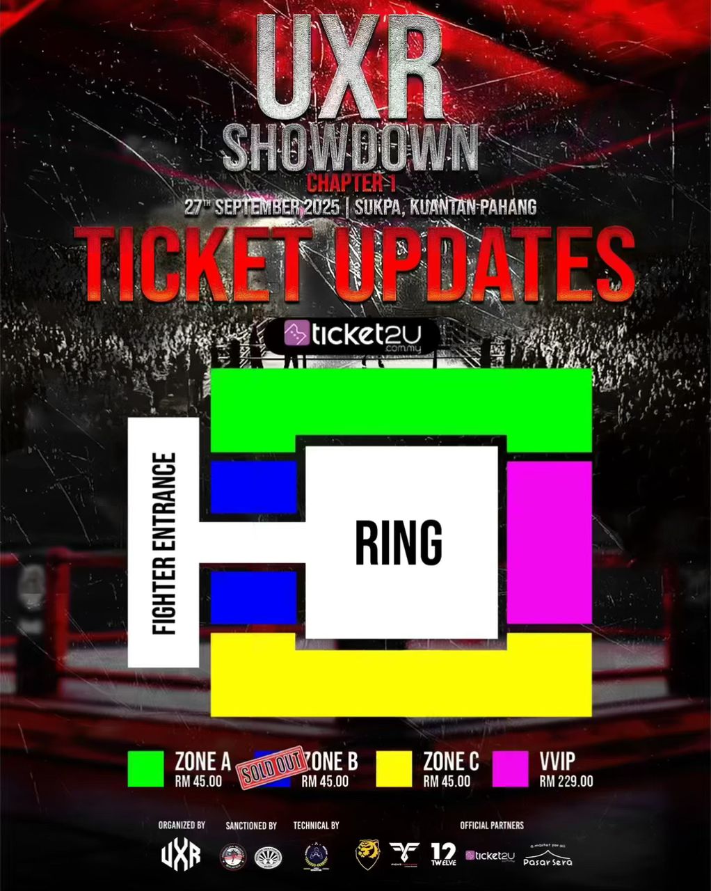 UXR Showdown cipta sejarah, Rifdean Masdor debut fight di Malaysia – Harimau Malaya